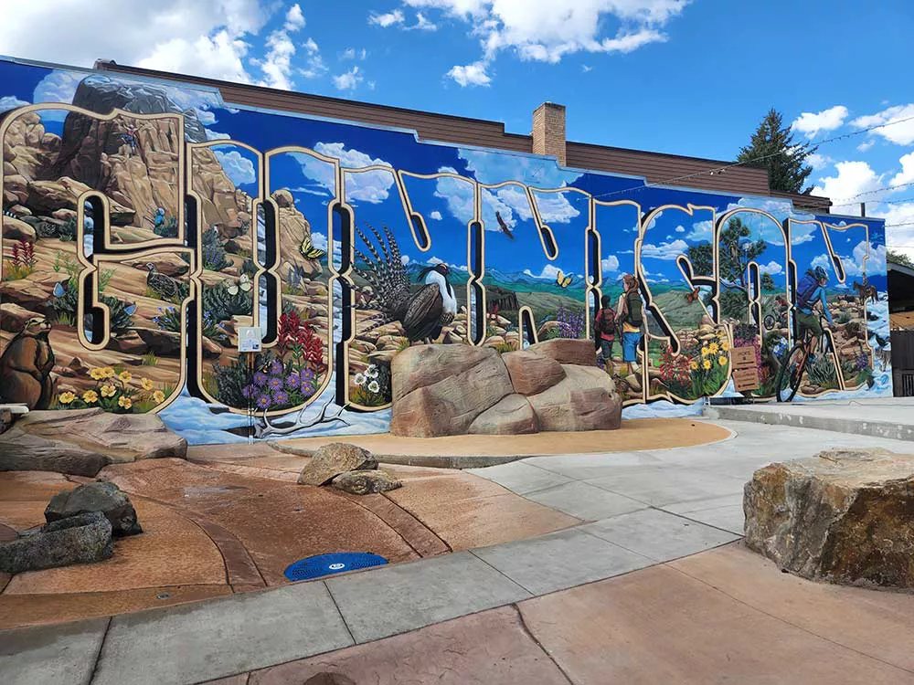 The mural in IOOF Park on Main and Virginia features a variety of ...